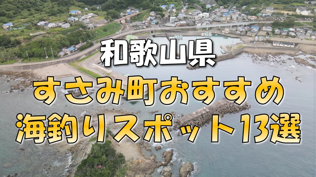 【保存版】和歌山県「すさみ町」おすすめ海釣りスポット13選(釣れる魚・アクセス)|和歌山釣りwalker