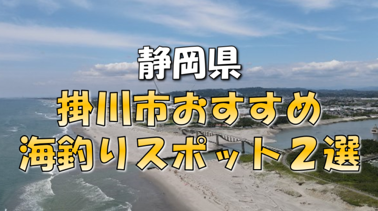 【保存版】静岡県「掛川市」おすすめ海釣りスポット2選|東海釣りwalker