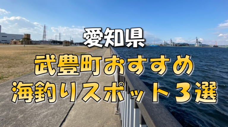 【保存版】愛知県「武豊町」おすすめ海釣りスポット3選|東海釣りwalker